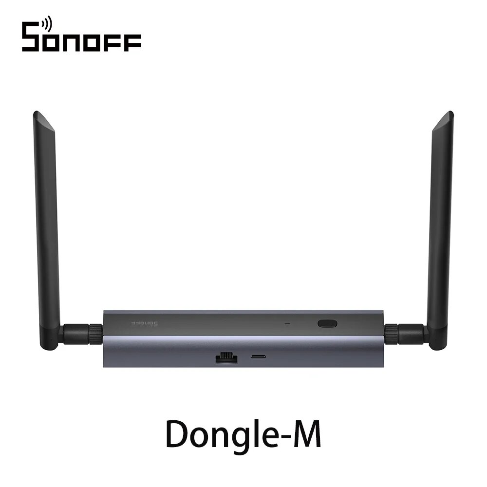 SONOFF Dongle-M Dongle Max Zigbee/Thread PoE Dongle Высокопроизводительный набор микросхем с двойной антенной поддерживает подключение Ethernet, Wi-Fi, USB