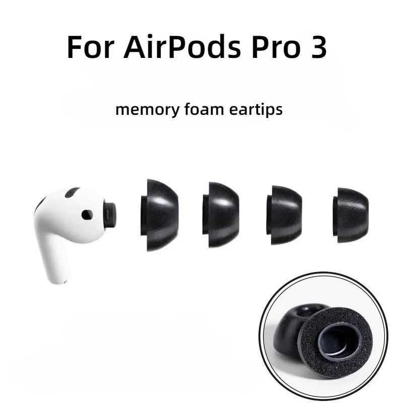 Губчаные амбушюры AoneCheer для AirPods Pro 3 M