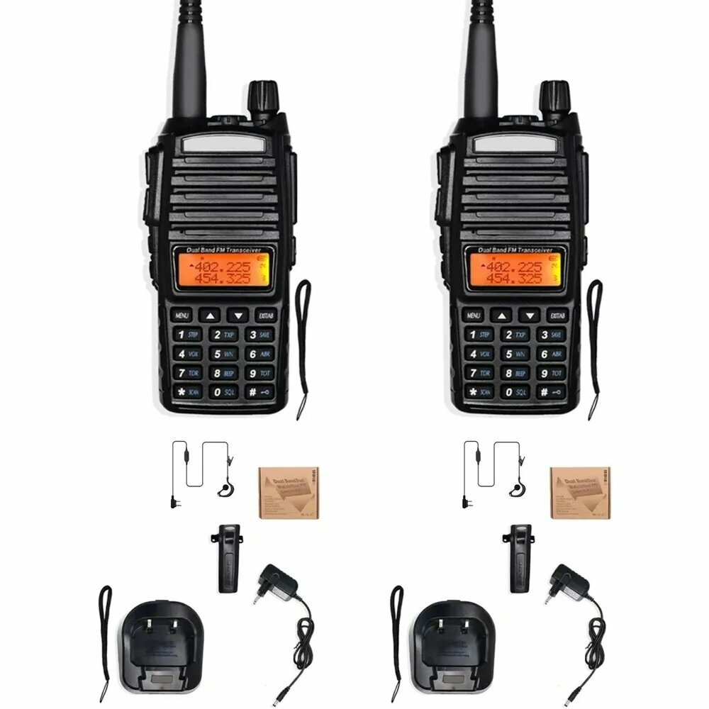 Беспроводная радиостанция UKV/UHF 128 каналов с гарниром
