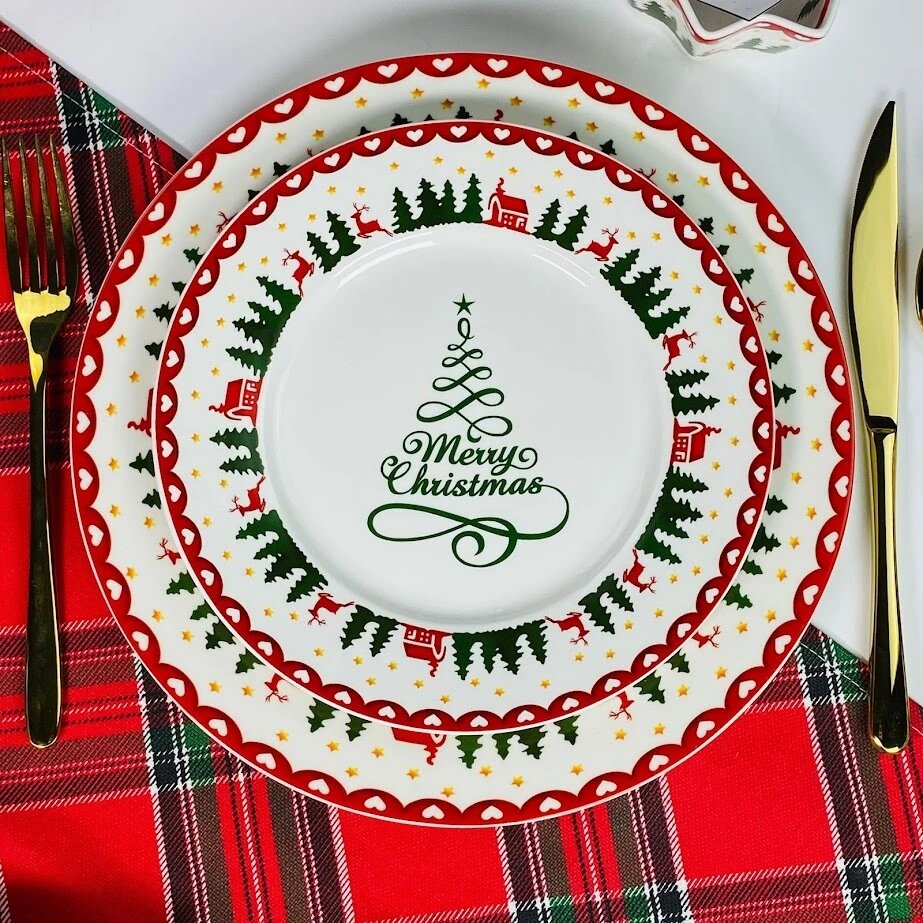 Набор из 6 тарелок 21см новый ГОД Фарфор 164-040 118-164-040