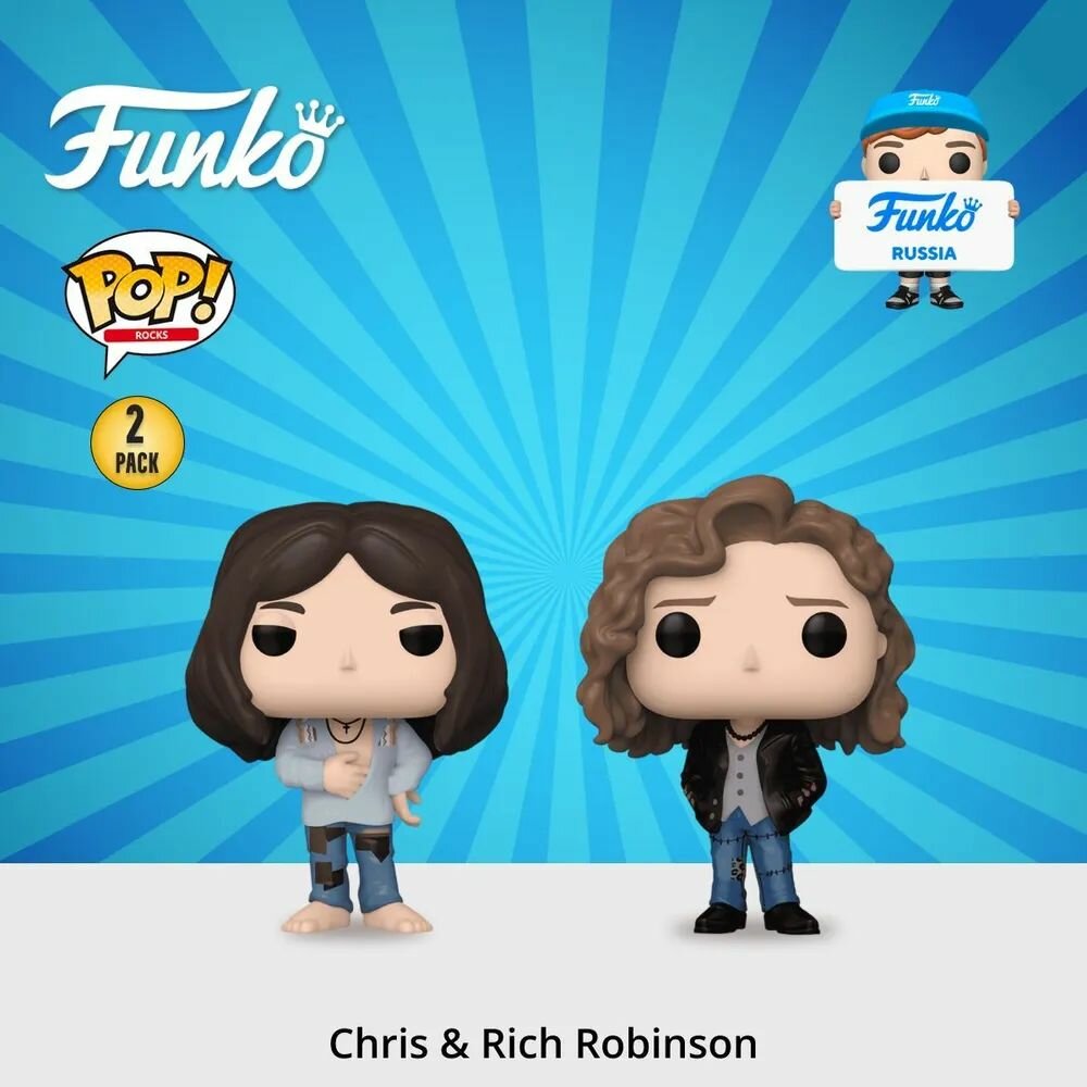 Поп Рокс Funko Pop "The Black Crowes", пластик, высота 16 см, интерактивные