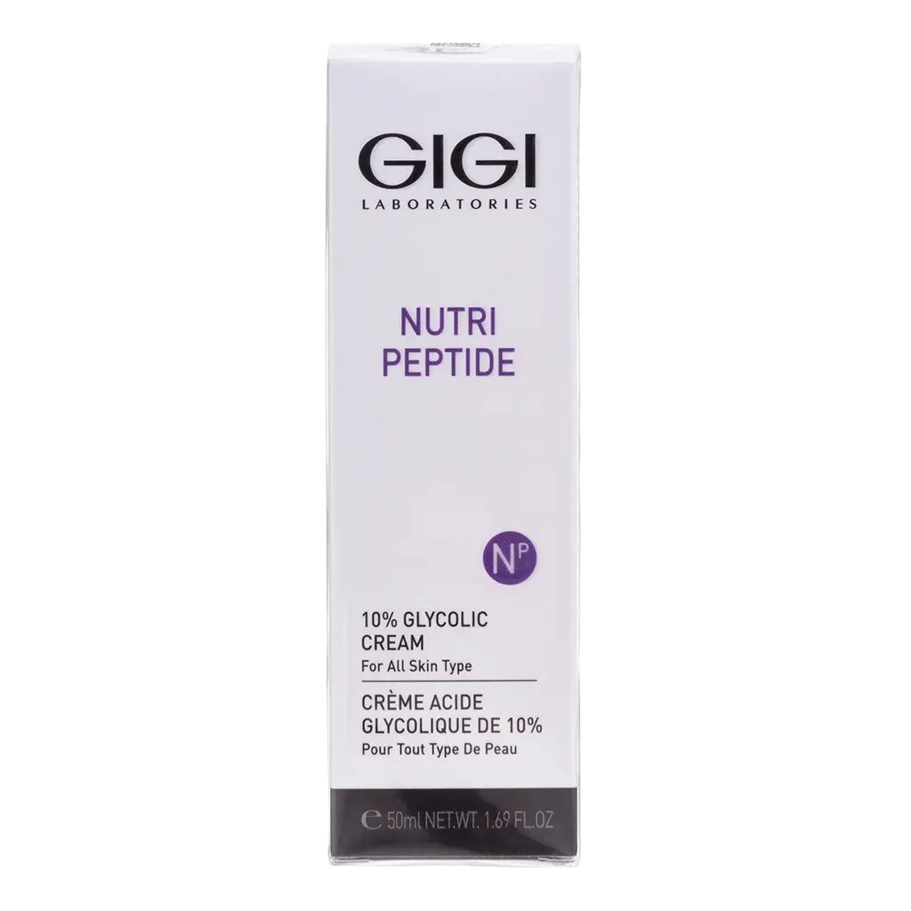 GIGI Nutri Peptide Пептидный крем для лица с 10% гликолиевой кислотой 10% Glycolic Cream 50 мл 1 шт