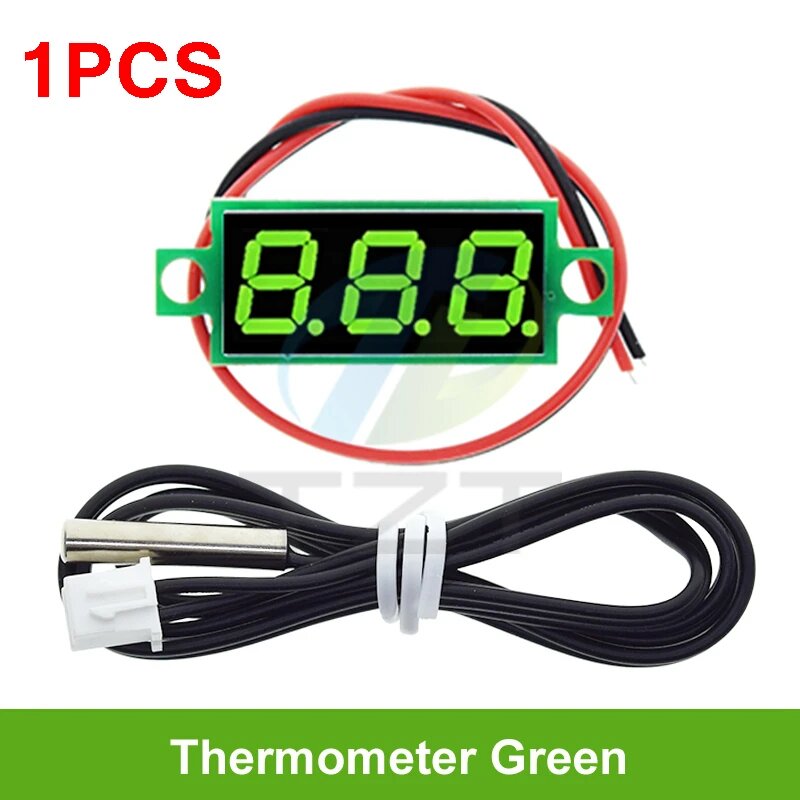 Цифровой термометр TZT, 1PCS Green