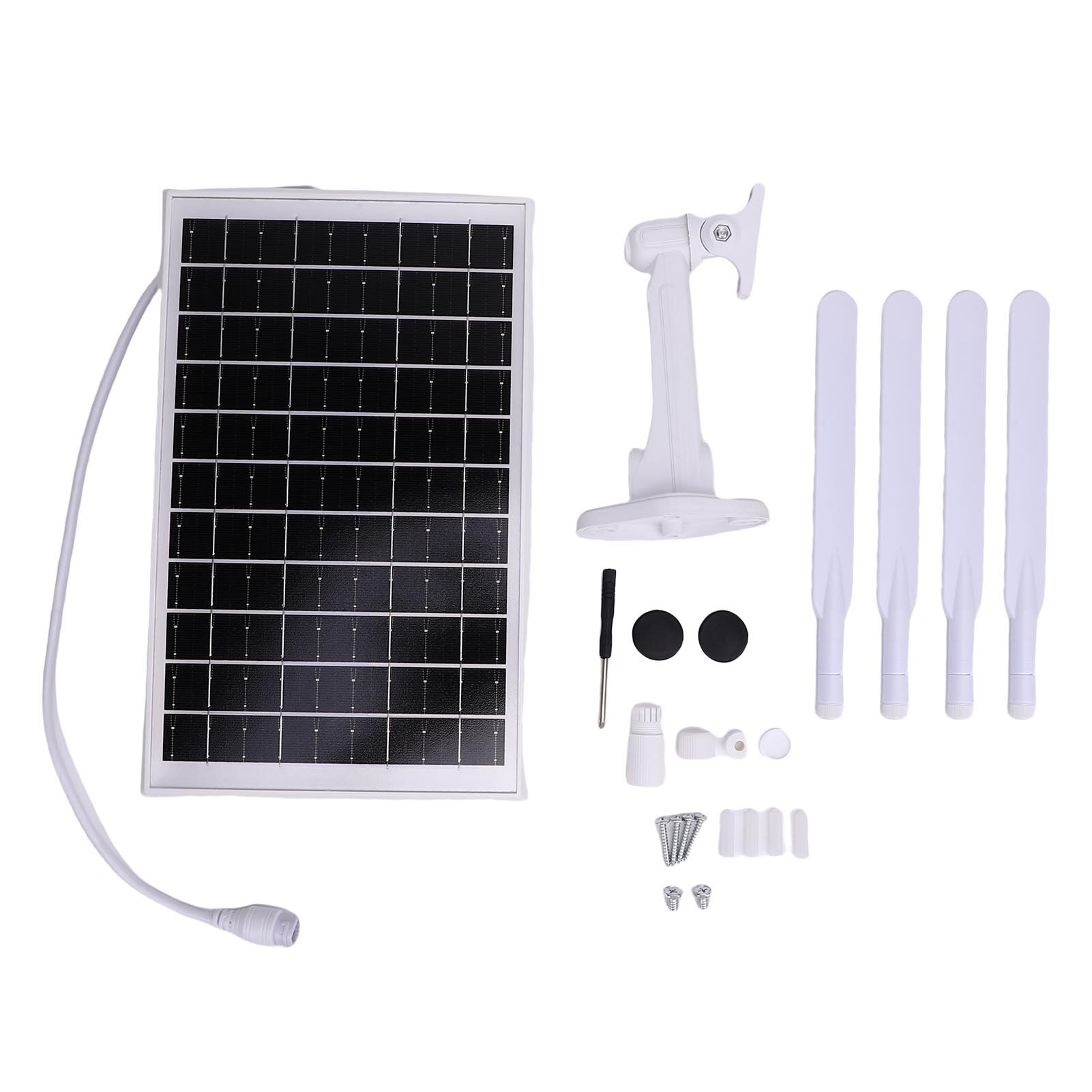 12 Вт 4G LTE модем-маршрутизатор на солнечной энергии 300 Мбит/с солнечный удлинитель WiFi 6 со слотом для SIM-карты Аккумулятор 18000 мАч дальность действия 150 м IP66 Водонепроницаемые белые антенны