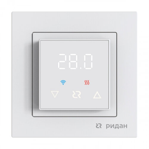 Терморегулятор Ридан Classy c Wi-Fi, с комбинацией датчиков, белый, 16А