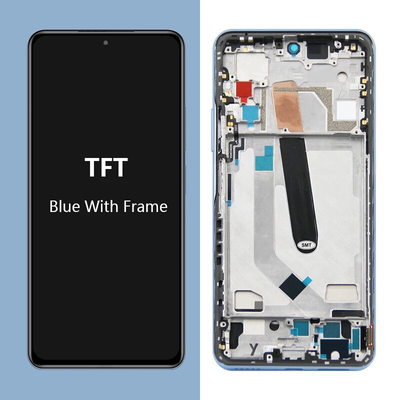 6,67-дюймовый AMOLED-дисплей для Xiaomi Poco F3 (M2012K11AG) с сенсорным экраном и TFT Blue Frame