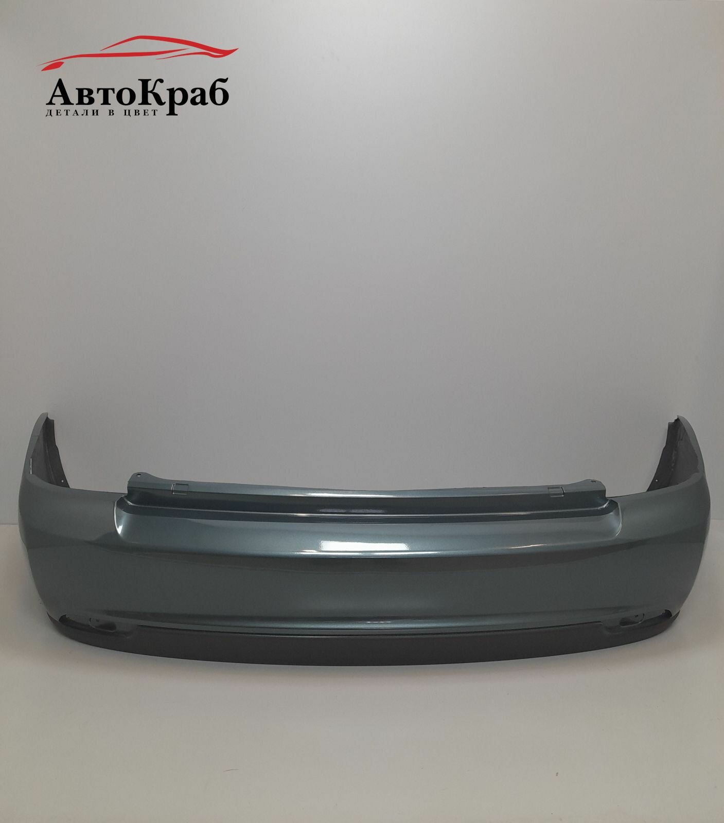 Бампер задний в цвет для Лада Приора 2 2013-2018 г. седан 21704, 360 - сочи, серо зеленый