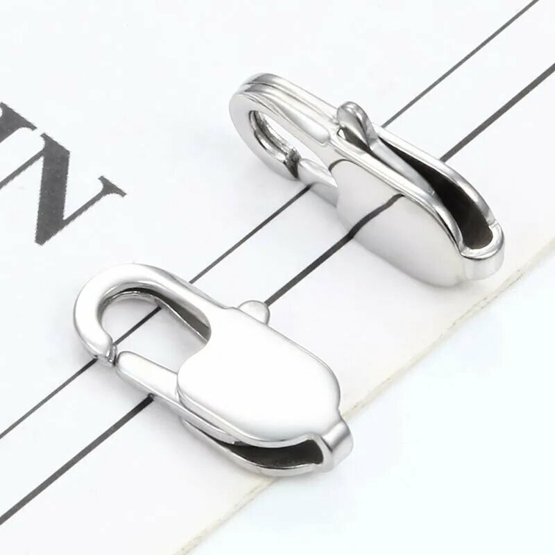 Замок-карабин серебро 925 пробы, 11.7 мм, 0.6 г, для цепочек и браслетов (фурнитура)