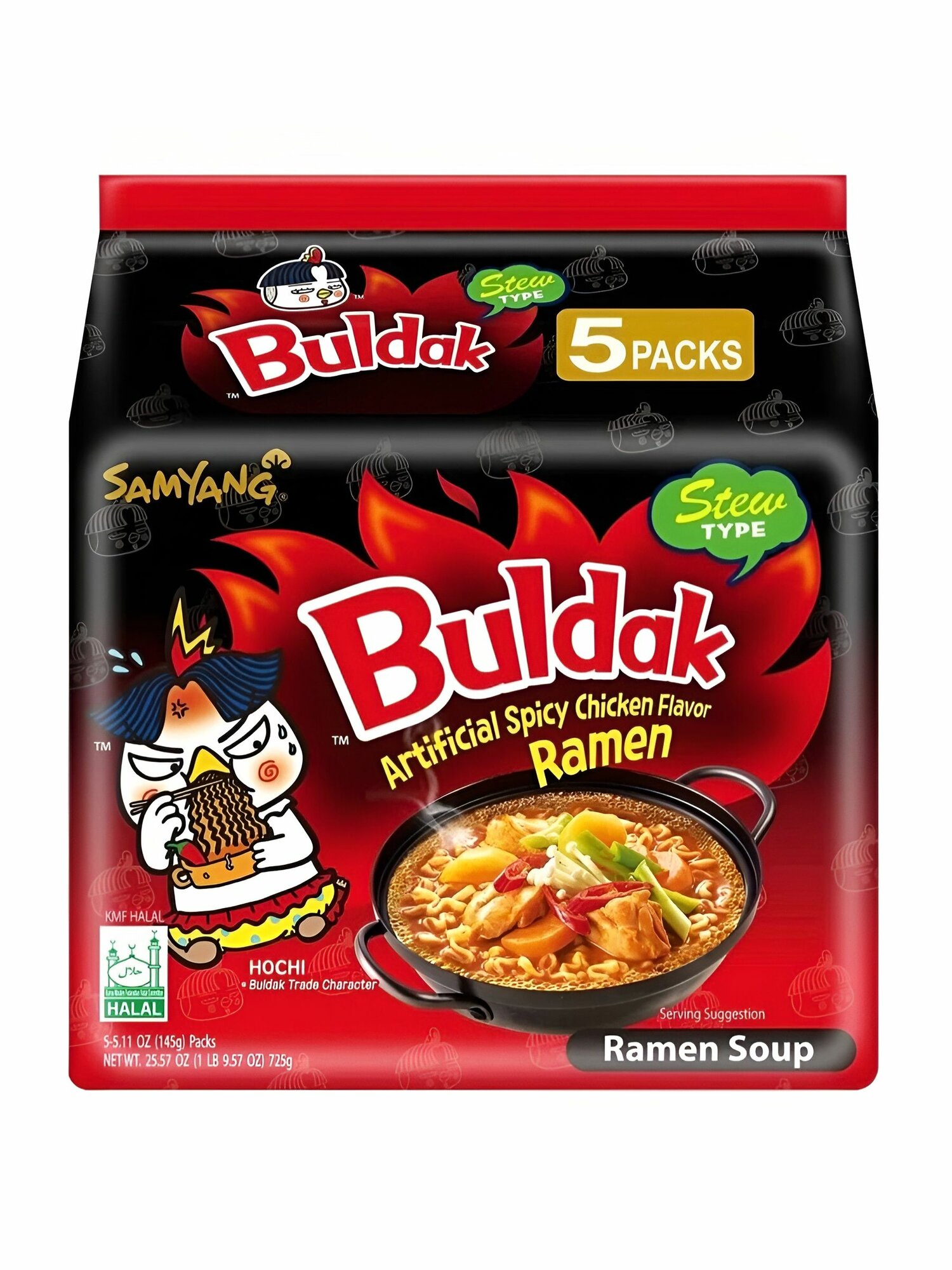 Корейская лапша быстрого SAMYANG Stew Type, с , 5 шт/145гр