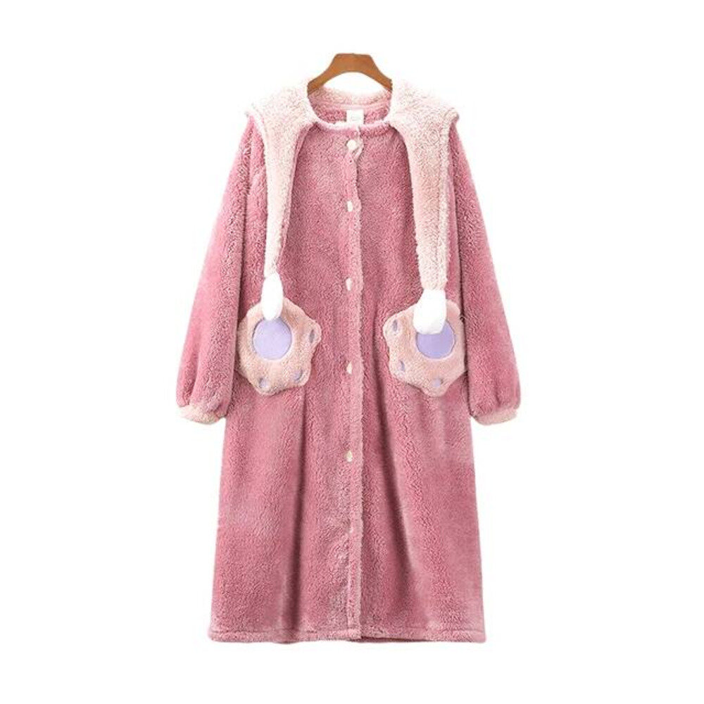 Детский халат с капюшоном MINISO Disney Stitch, милый халат с ангелом для купания, зимняя модная одежда для сна, теплая домашняя одежда.