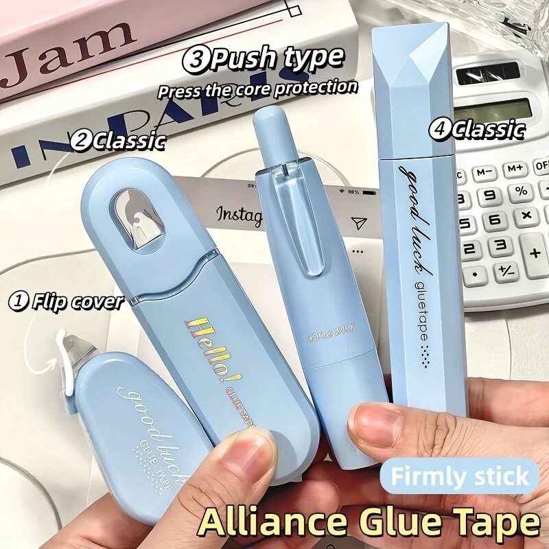 Двухсторонний скотч Alliance Glue Tape, blue, 4 шт