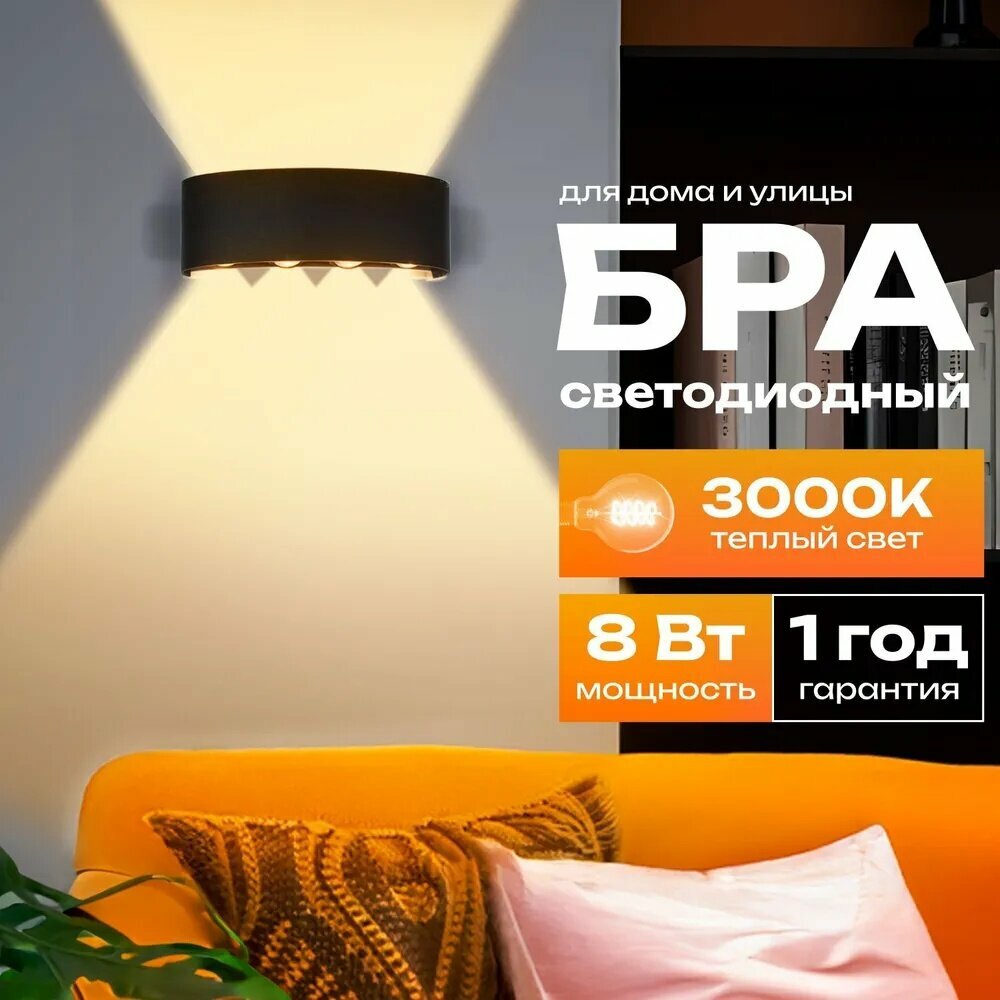 Настенный светильник, 8 Вт