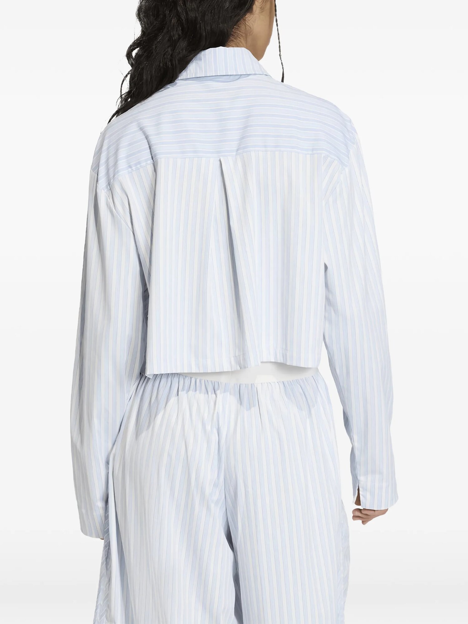 Рубашка adidas Striped zip-up shirt, размер 4 UK — фото 1