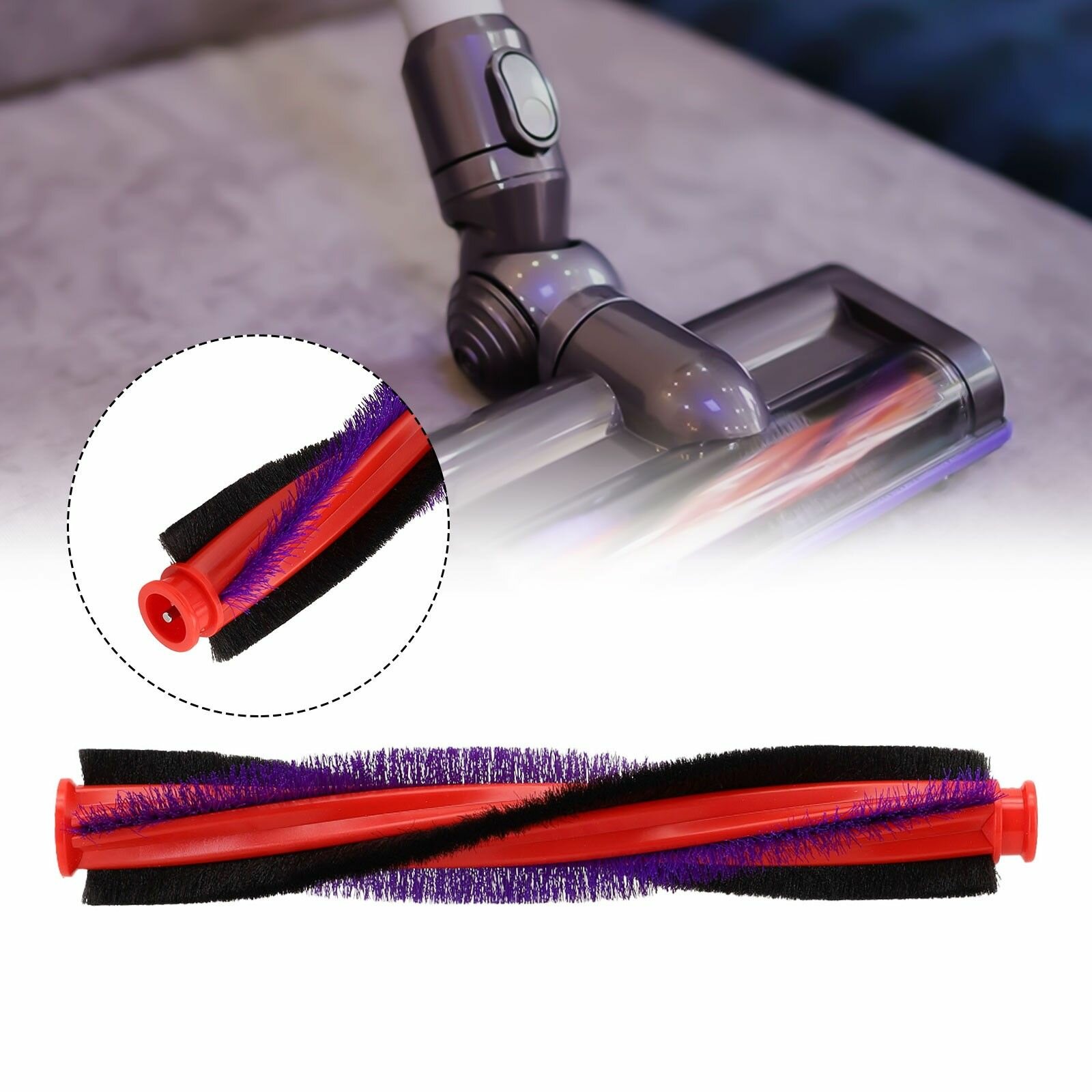 225 мм подходит для аксессуаров для пылесоса DYSON V6 SV03 SV07 головка щетки роликовая щетка 963830-02
