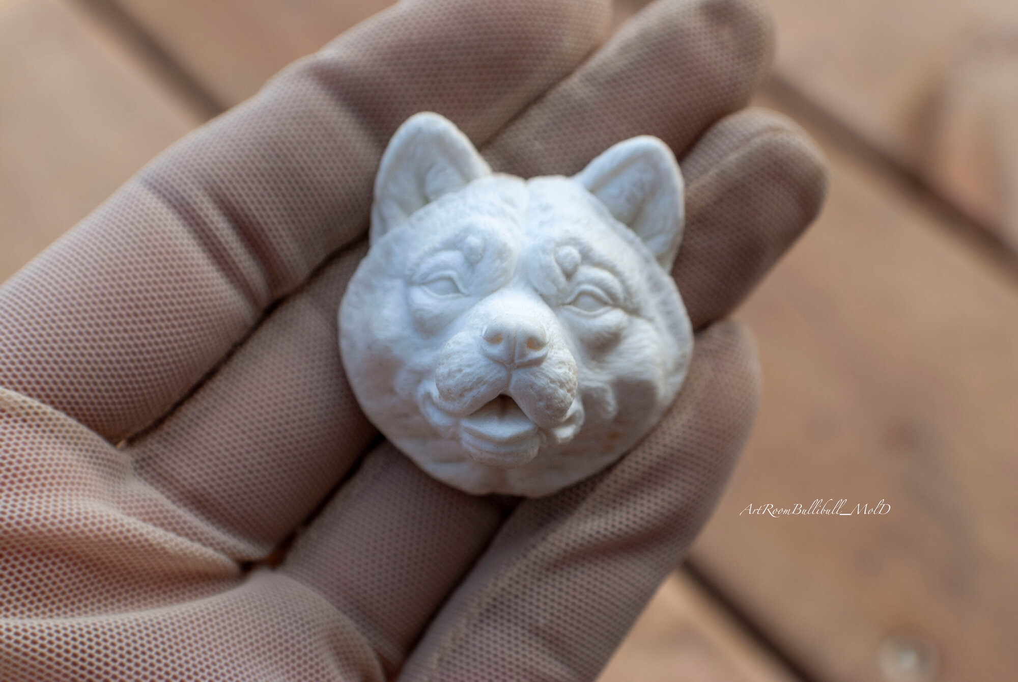 Авторский силиконовый молд Акита-ину (миди) — форма для эпоксидной смолы, гипса, мыла, полимерной глины