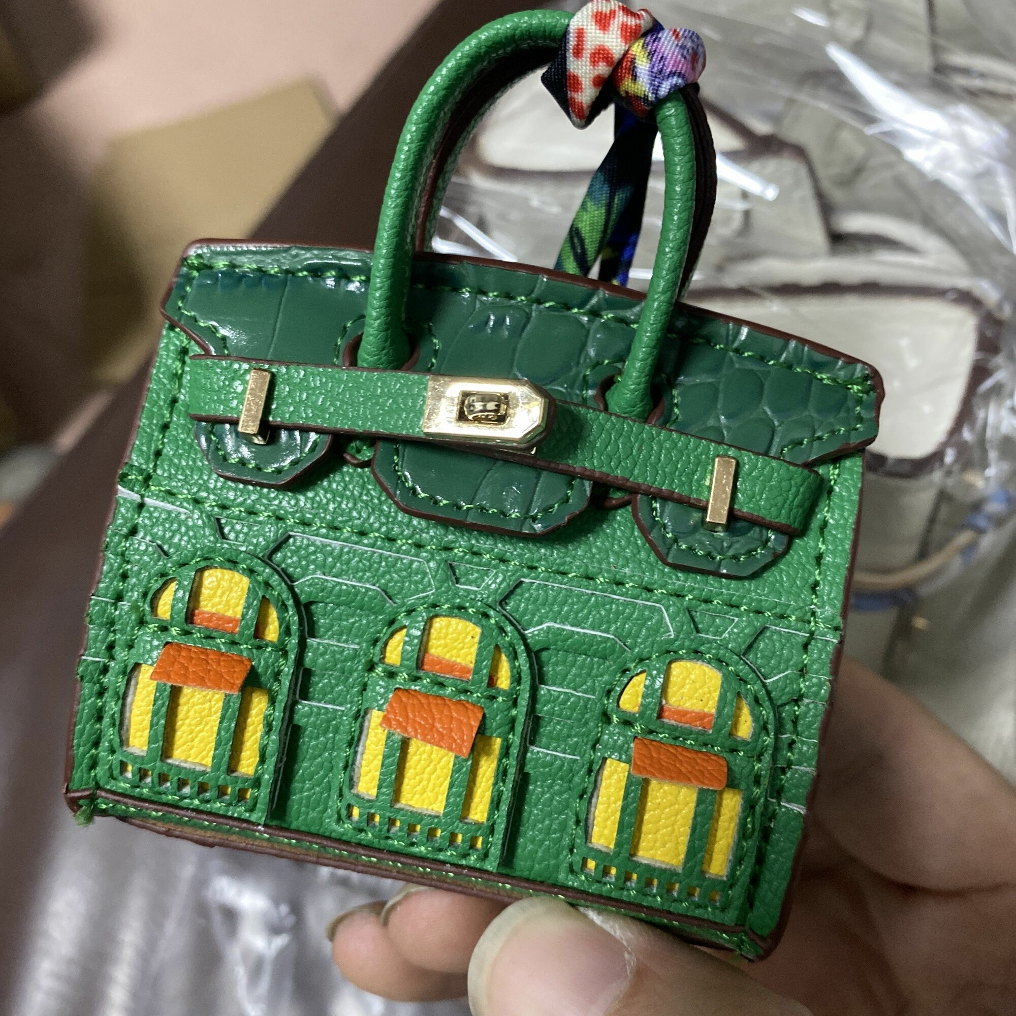 Миниатюрный подвесной шарм SG Platinum, креативный маленький мешочек, мешочек для наушников, брелок для ключей, милый