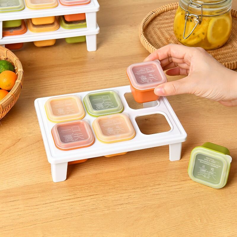 Коробка для порционирования замороженных маракуйи, артефакт для хранения чая с кумкватом и лимоном, одноразовая маленькая коробка, форма для льда