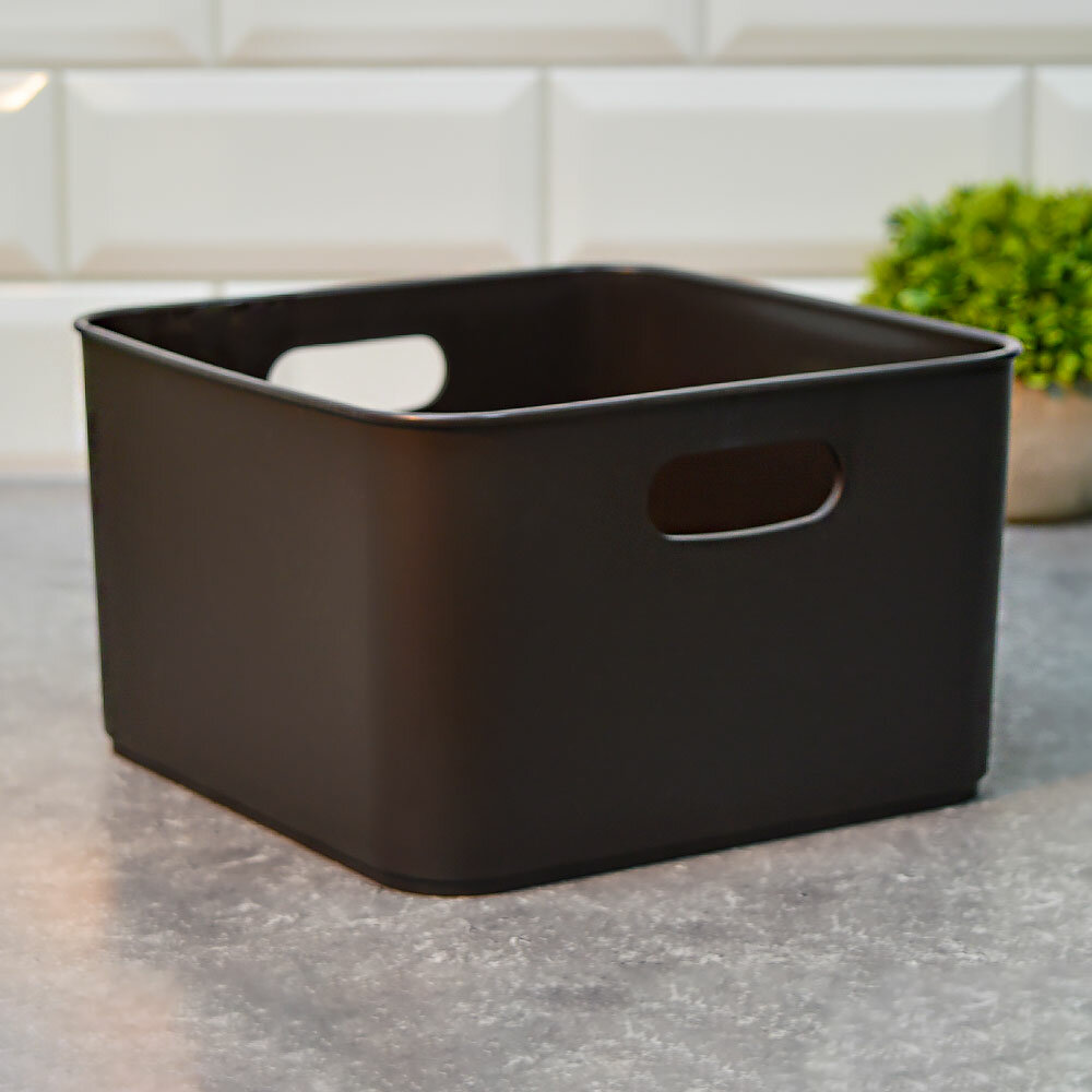 Корзина 3.9л 199*199*121мм "Agraba", базальт