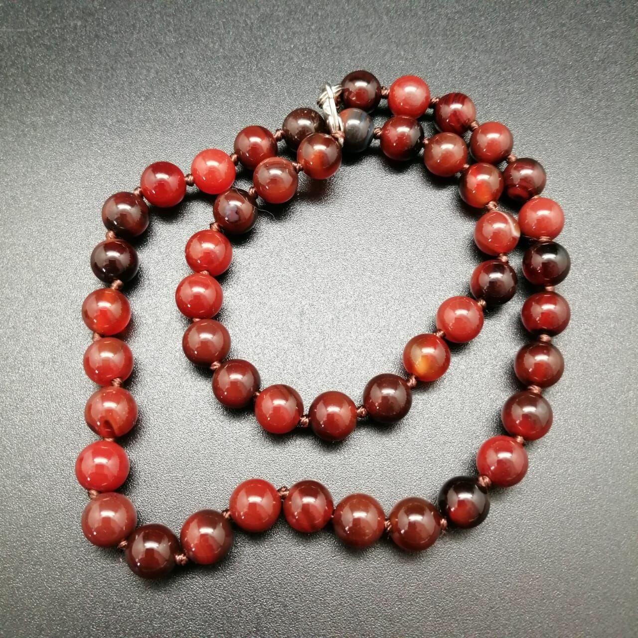 Бусы, сердолик