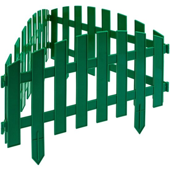 Забор декоративный Palisad 28 x 300 см, зеленый 65012