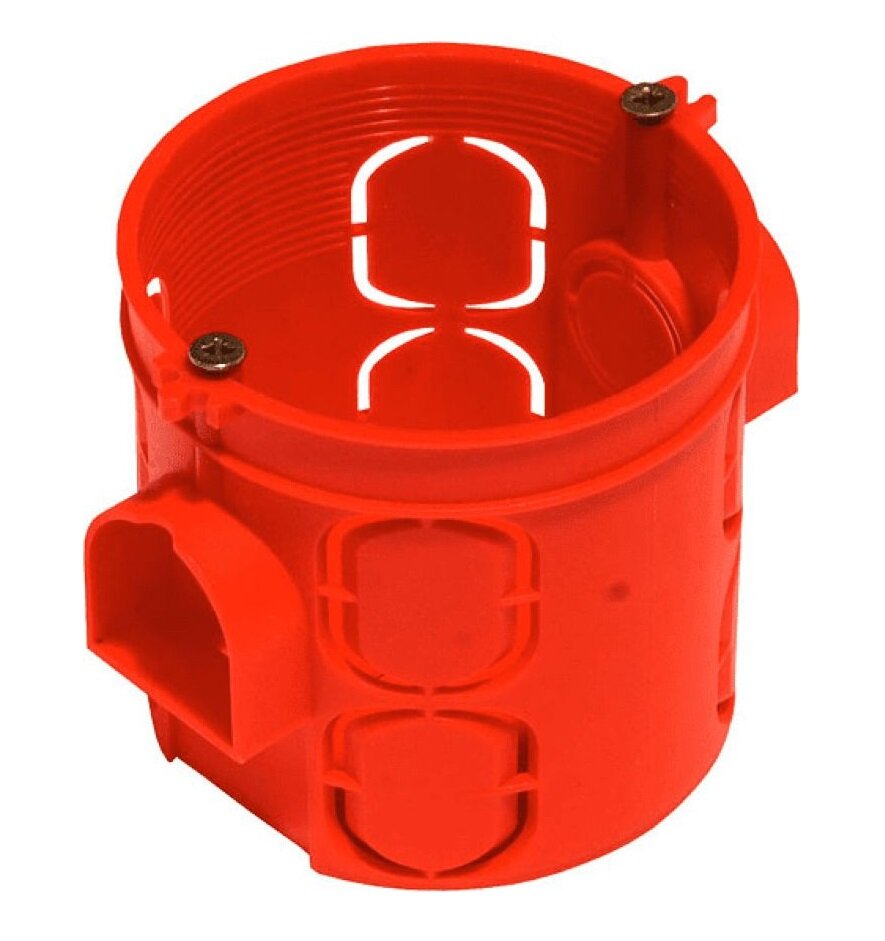 Электро подрозетник GOLD ELECTRIC 68х60 красный углубленный GX 1004-111