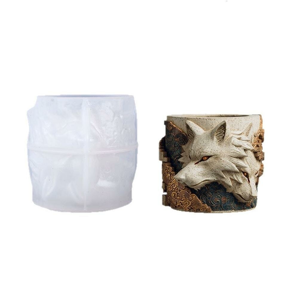 Силиконовая форма с изображением волка