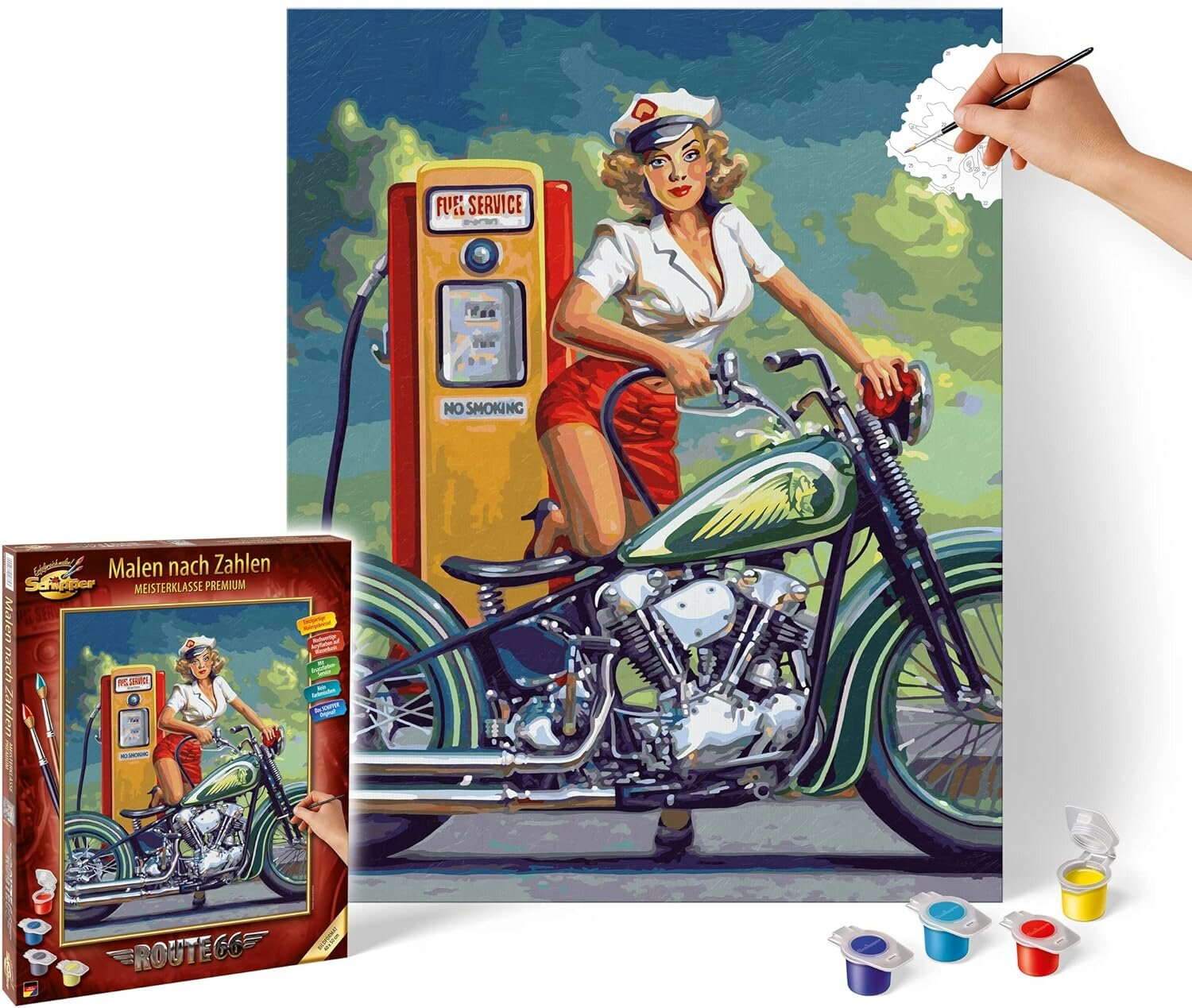 Набор для рисования по номерам Schipper - Картина по номерам Трасса 66, 40 x 50 см - Шиппер 609130875