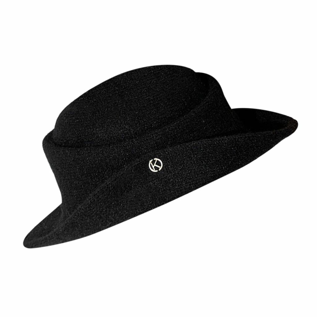 Элегантный цилиндр в стиле Хепберн-черный