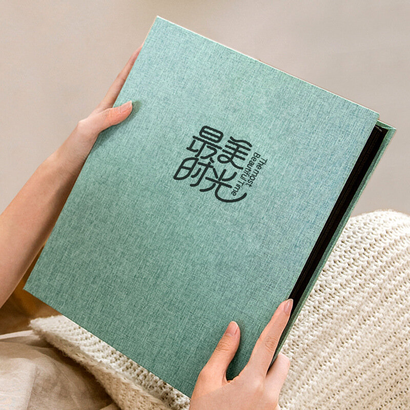 Фотоальбом из хлопка и льна с вставками, 1000 страниц, большой объем для семейной коллекции фотографий, памятный альбом, ламинированный, 5inch 6inch страниц