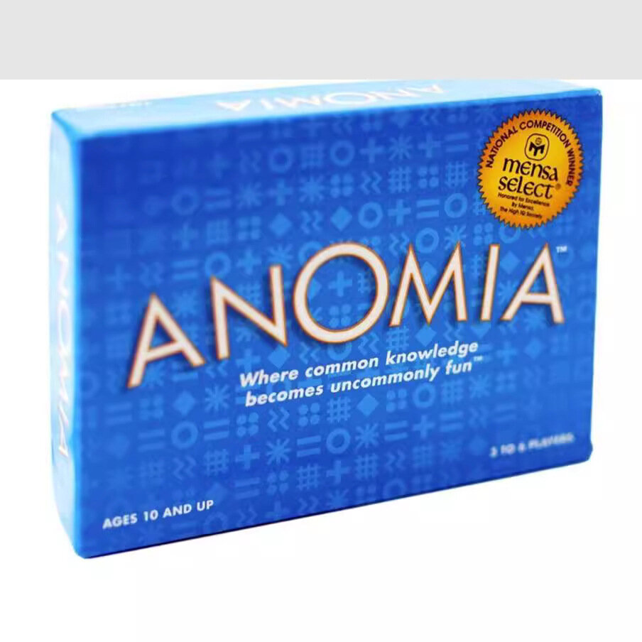 Anomia: Английская карточная игра для семьи и друзей, взрослая игра на слова, 1-6 игроков, включает 100 карт