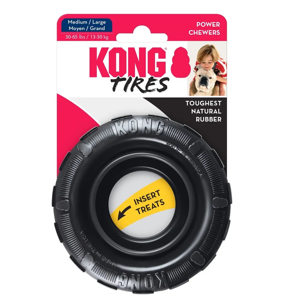 Игрушка KONG Extreme Игрушка для собак средних и крупных пород "Шина", диаметр 11.5 см