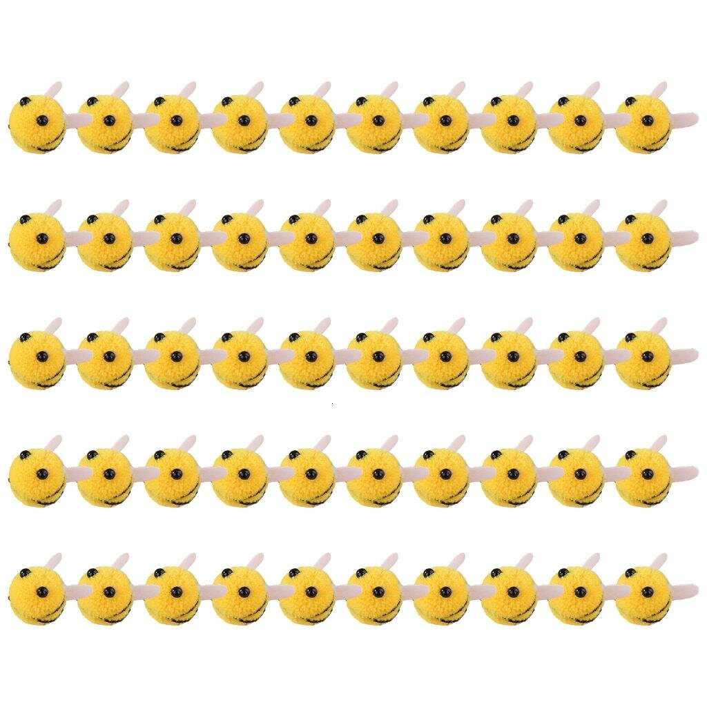 50 шт. фетровых пчёл