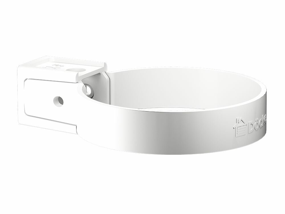 Хомут универсальный для водосточной трубы Docke PREMIUM (Пломбир), цвет: белый/ 10шт.