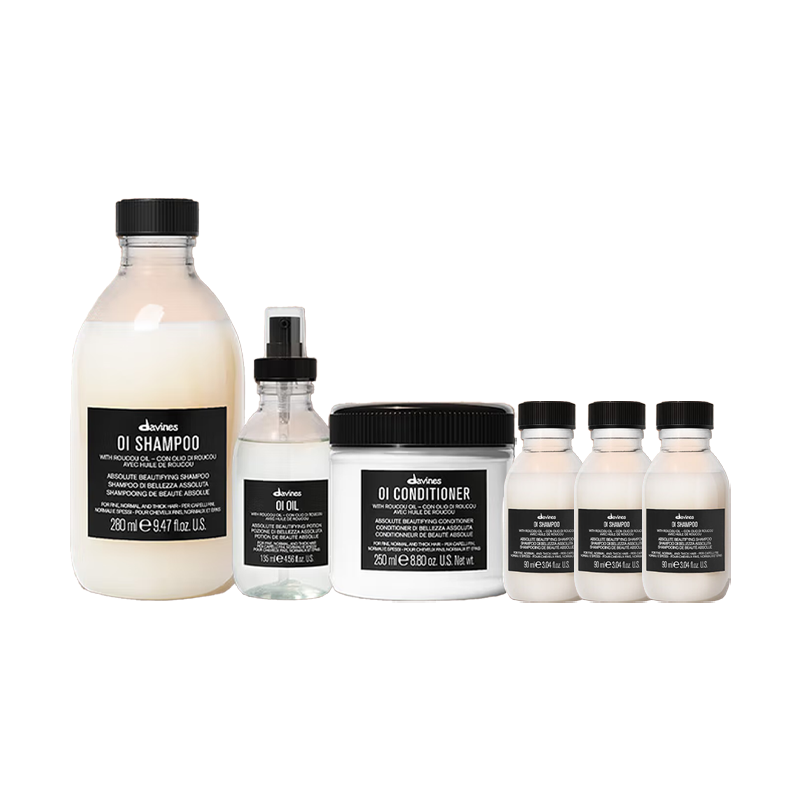 Набор унисекс DAVINES OI шампунь 280 мл бальзам 250 мл увлажняющий очищающий разглаживающий