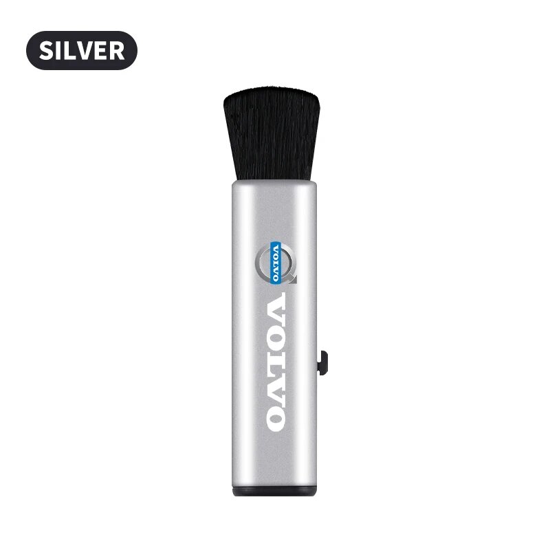 Регулируемая щетка для чистки воздуховодов кондиционера автомобиля, выдвижная, для Volvo серебро