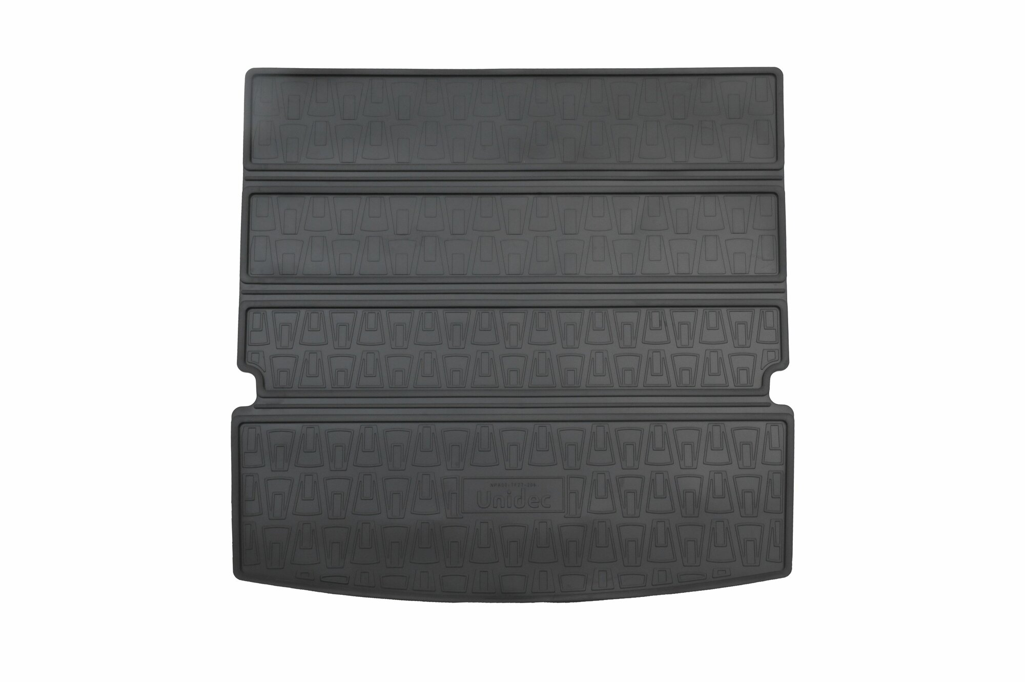 Коврик TRI-FOLD в багажник (полиуретан) для GAC GS8 II (2021) (черный)