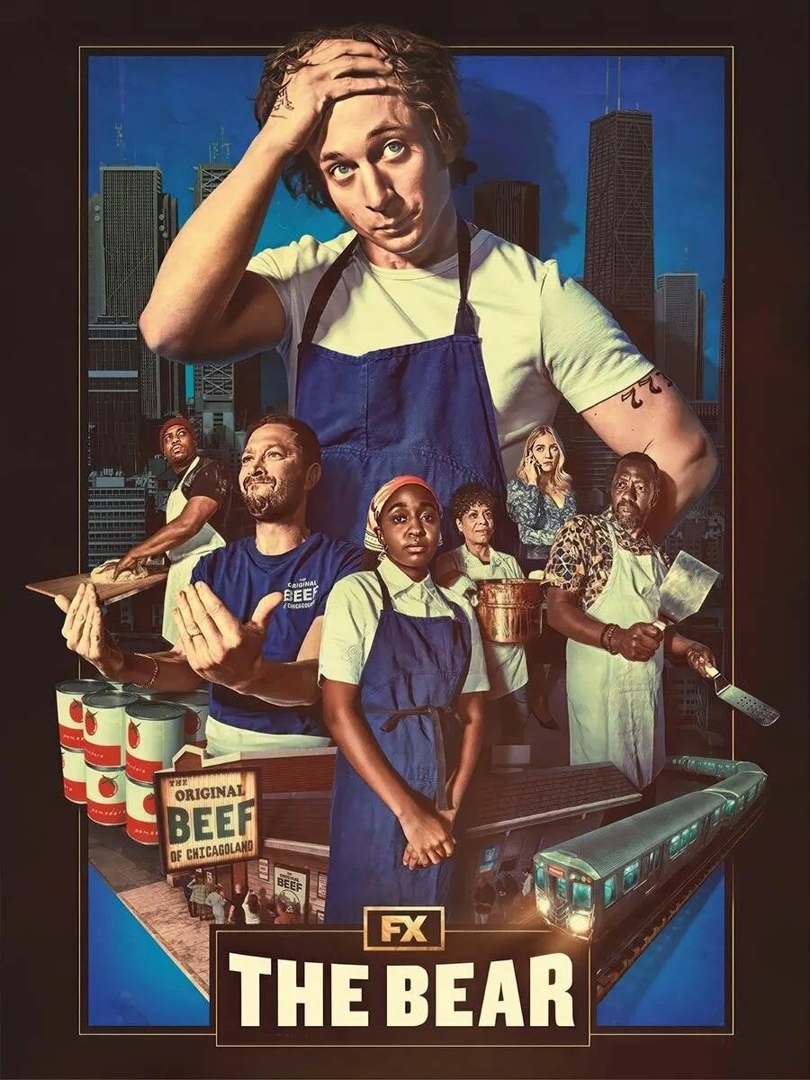 Постер для интерьера на стену (40х50 см). Сериал "Медведь" (The Bear)