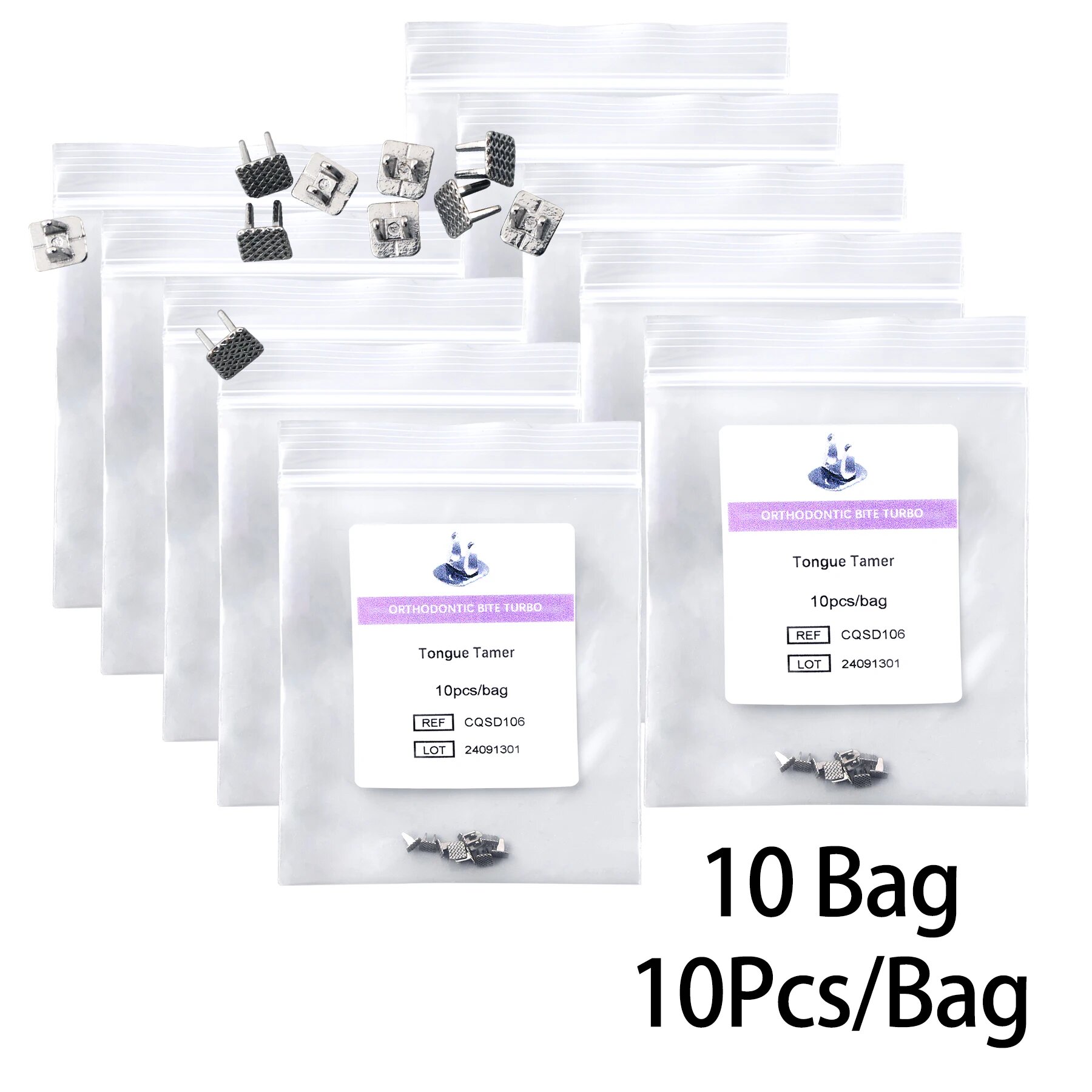 Лингвальные кнопки для брекетов Well CK 100pcs Tongue Tamers