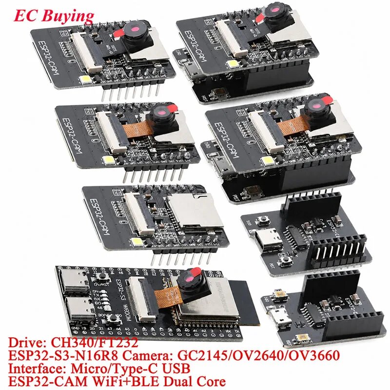 ESP32-CAM baseboard CH340 Type-C USB — фото 1