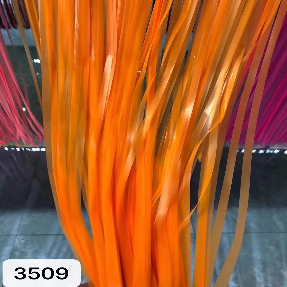 Фольговая неоновая занавеска для фотозоны Оранжевый, 1pcs 1x2m