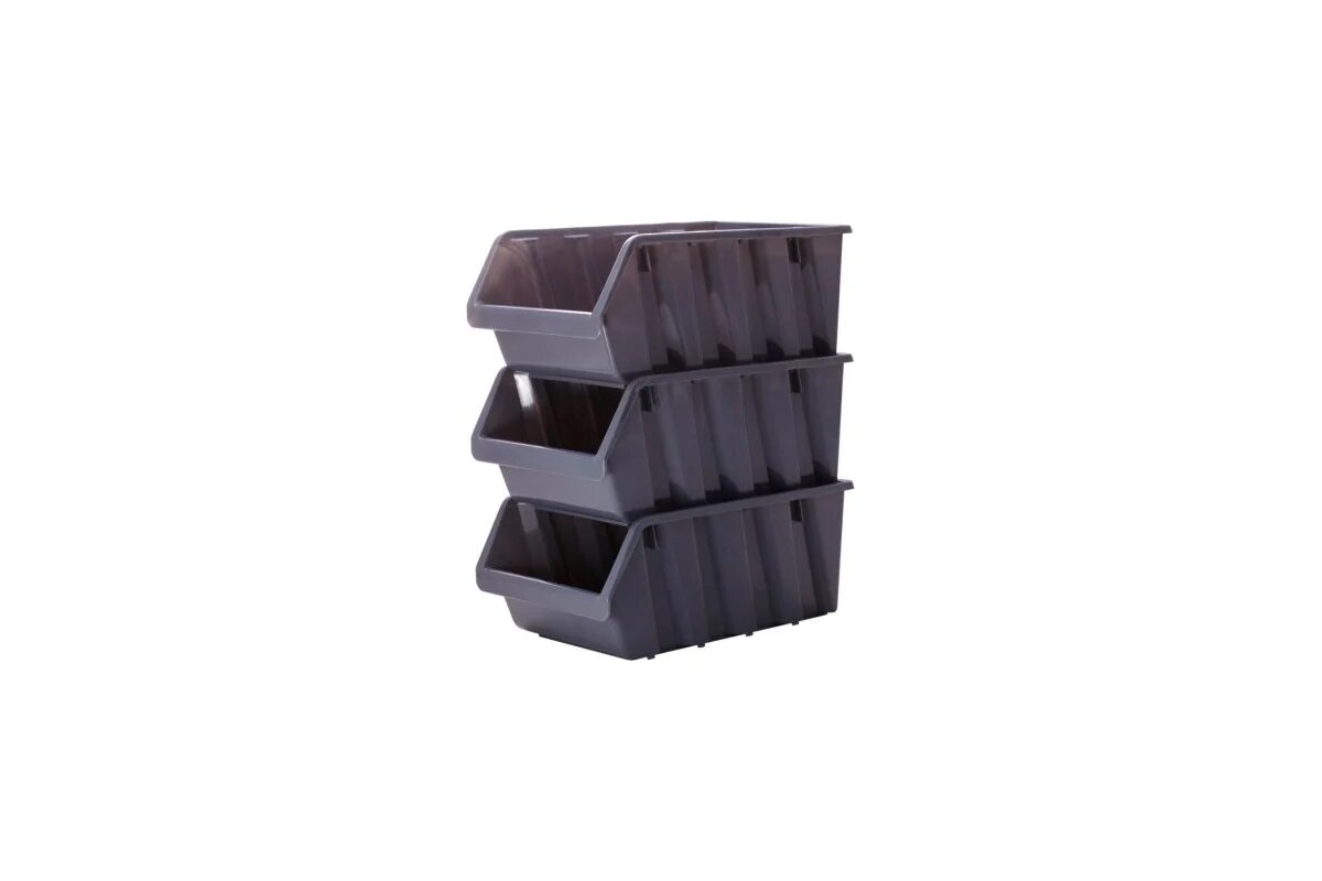 Blocker ящик п/п 375х225х160 мм вкладываемый и штабелируемый серый 31424, прочный