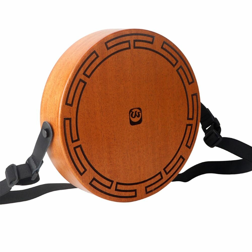 Деревянный барабан кахон, 2-тональный плоский ручной барабан, ударный инструмент с регулир