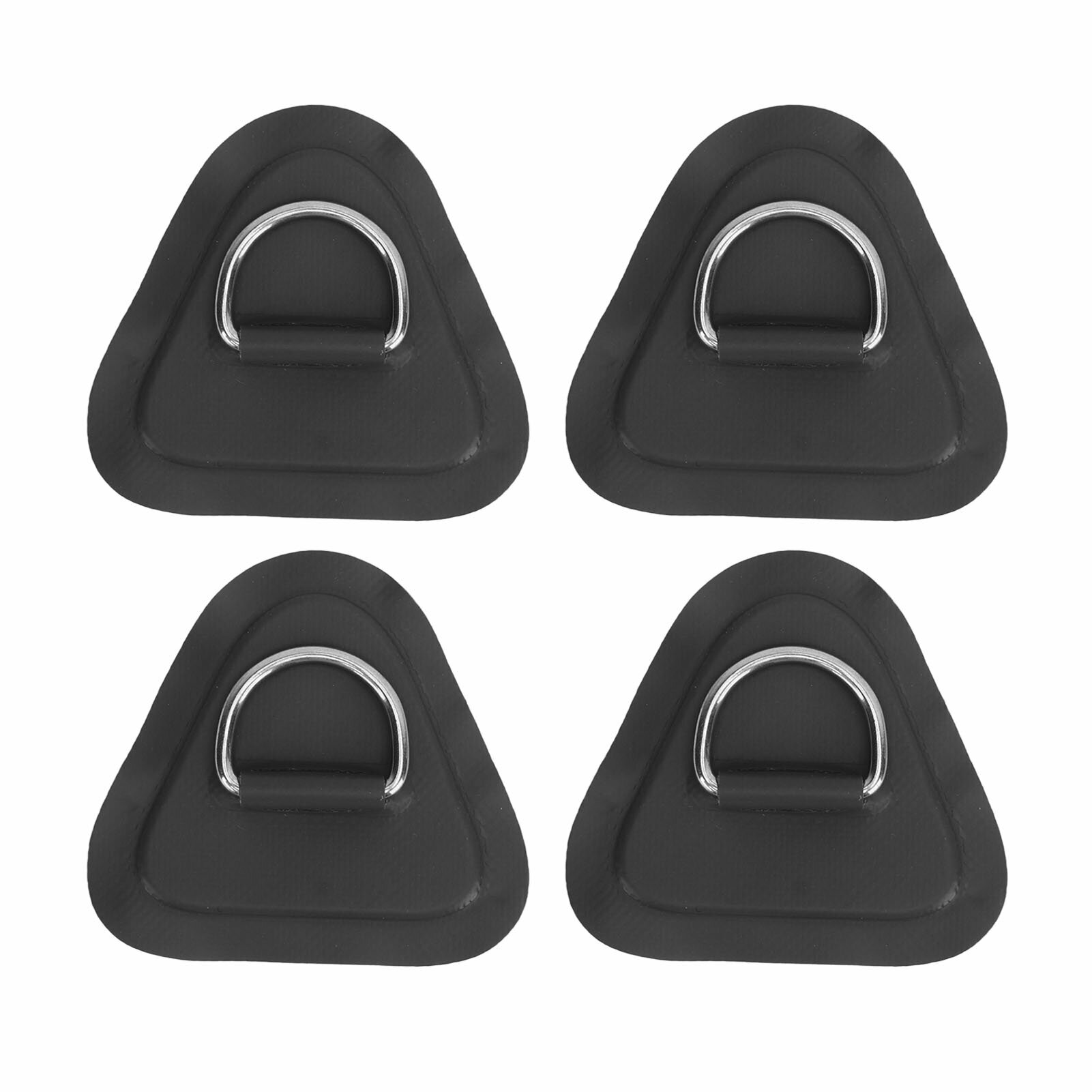 4 шт. D-образные кольца из нержавеющей стали для надувной лодки, серфборда, шлюпки, доски для серфинга, черные.