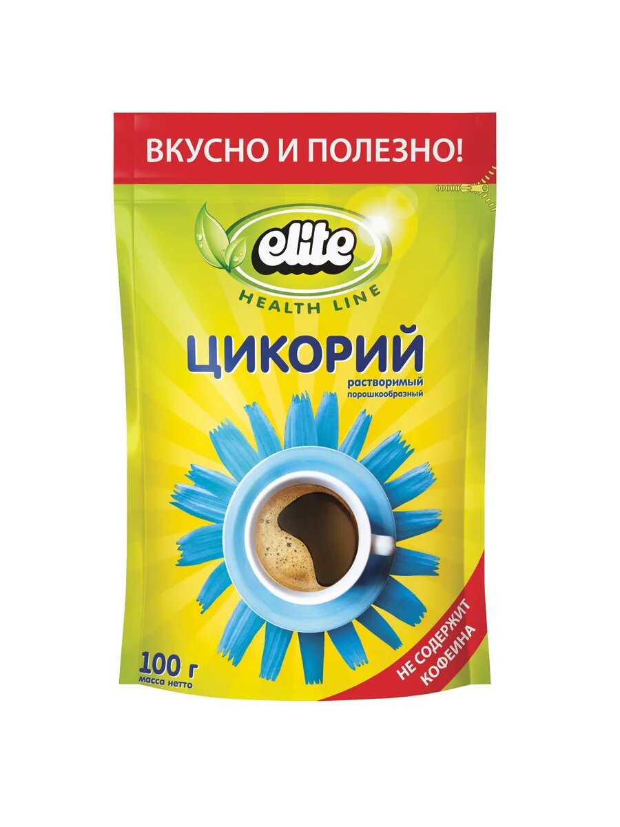Цикорий ELITE 100гр растворимый порошкообразный Элит