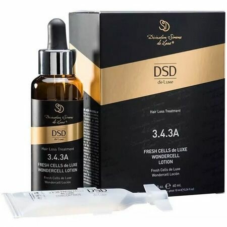 DsD de Luxe - 3.4.3A Fresh Cells DeLuxe Wondercell Lotion Лосьон для интенсивного роста волос 50 мл + 10 мл