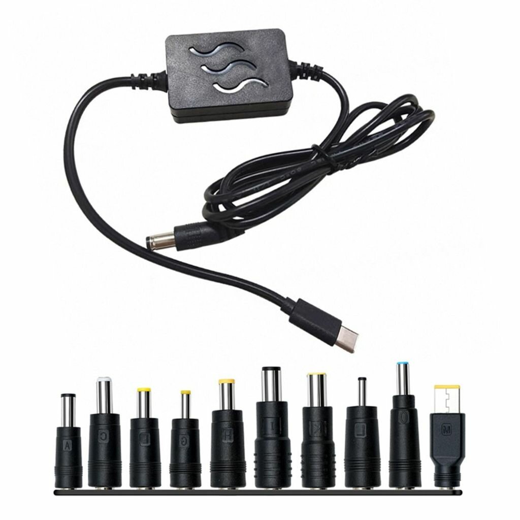 Тип C - DC24V Разъемы питания Кабель PD20V 24V 120 см для маршрутизаторов Мини-вентиляторов, динамиков и другой электроники