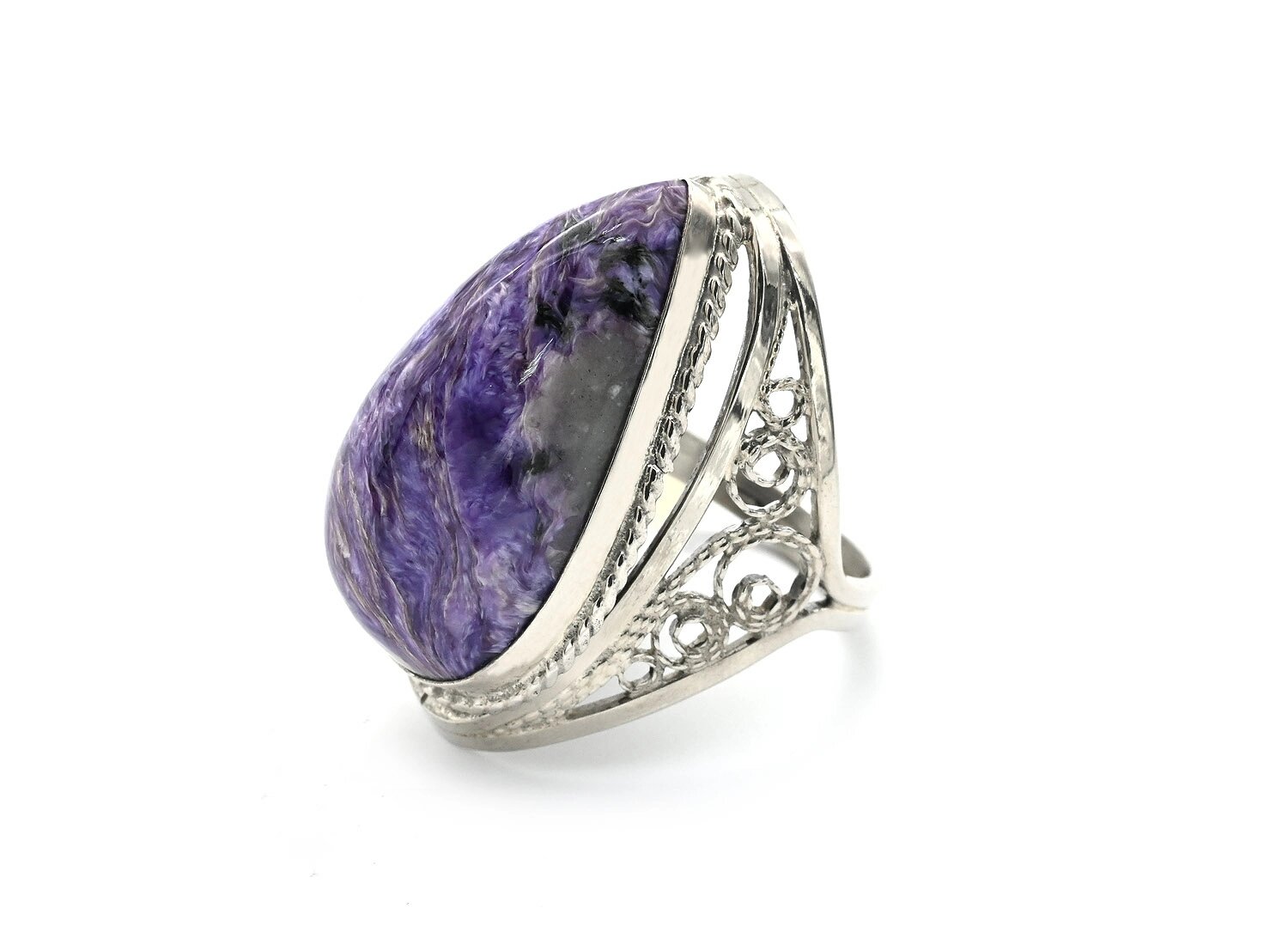 Кольцо, чароит