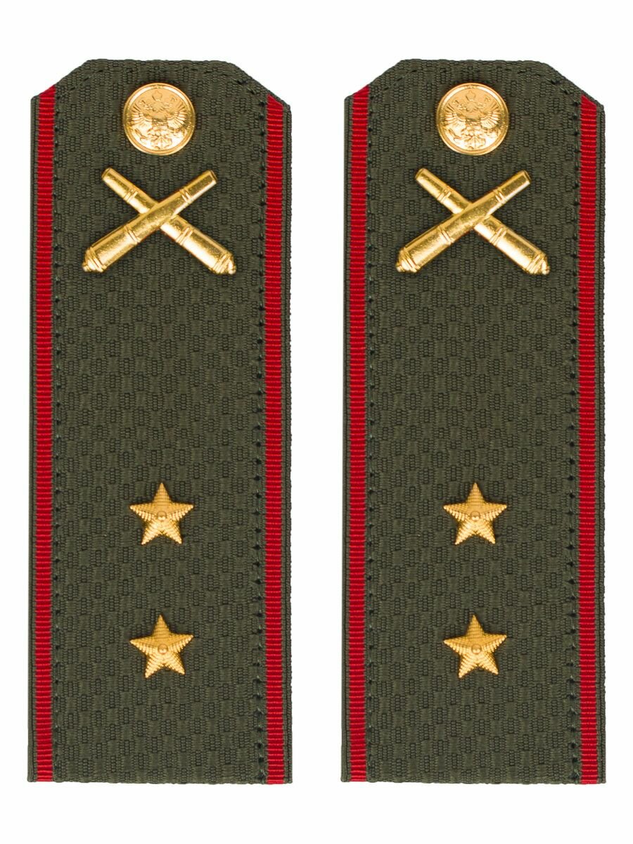 Погоны МО РВиА зеленые звание Прапорщик Картон