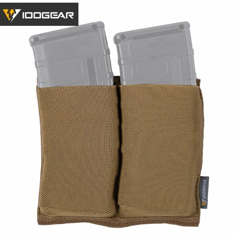 Тактический подсумок для магазина IDOGEAR 5.56 Быстросъемный держатель MOLLE Mag Pouch Carrier Двойная открытая верхняя передача 3554