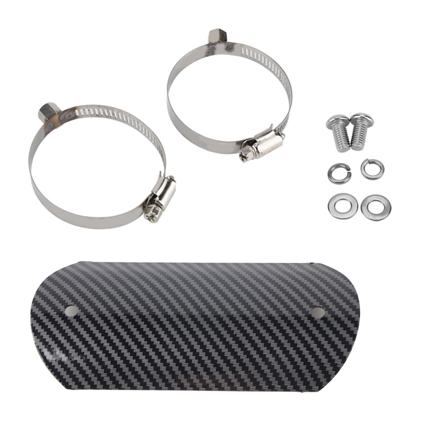 Защита трубки теплового экрана мотоцикла, защита пятки средней трубы выхлопной трубы, выхлопной экран мотоцикла, тепловая защита для велосипеда, черный (# 4)